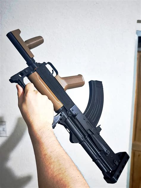Russian Ots 14 Groza Bullpup Assault Rifle Ak 74u Free 3d Print Model