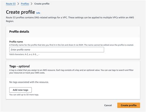 unify dns management using amazon route 53 profiles with multiple vpcs