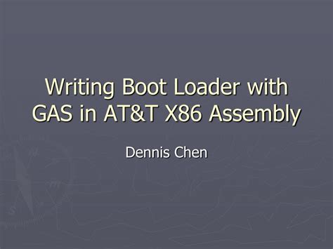 Ppt Writing Boot Loader With Gas In Atandt X86 Assembly Powerpoint Presentation Id3263618