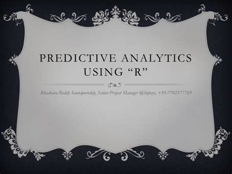 predictive analytics using r