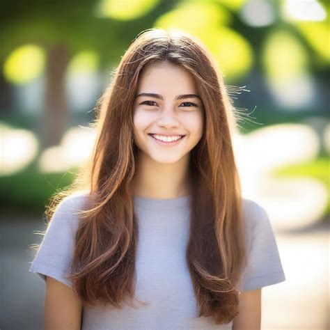 Bright Smiles Portrait Of An 18 Year Old Girl