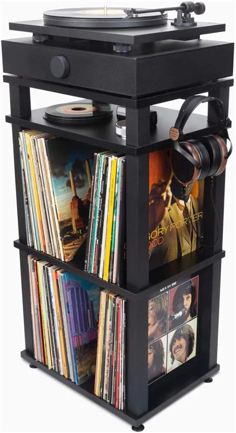 Andover Audio Spinstand Audio Component And Record Rackstand Black