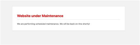 Wordpress Maintenance Mode Troubleshooting And Customizing