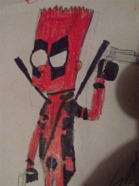 Bartpool Bart Simpson Como Deadpool By Sethmendozada On Deviantart