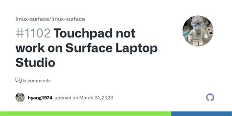 Touchpad Not Work On Surface Laptop Studio Issue Linux Surface Linux Surface GitHub