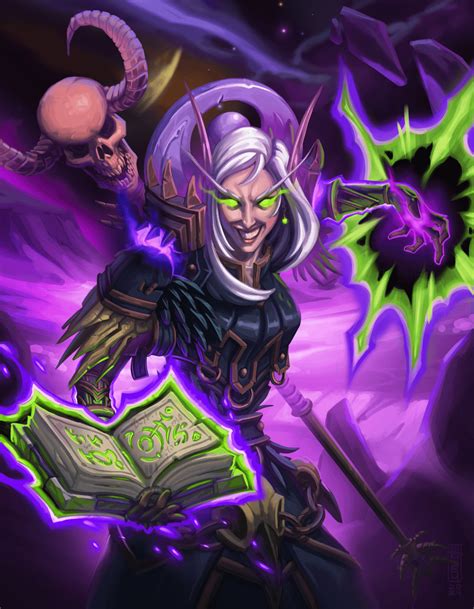 Blood Elf Warlock Artwork By Me Rwow