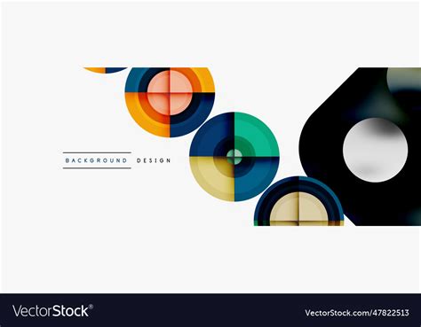 Circle Pattern Background Abstract Backgrounds Vector Image