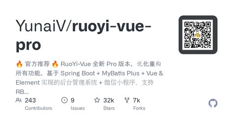 Ruoyi Vue Pro Gitee ISSUE TEMPLATE Zh CN Md At Master YunaiV Ruoyi Vue Pro GitHub