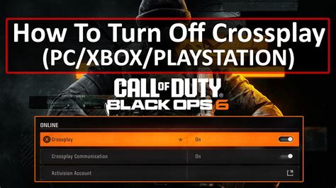 How To Turn Off Crossplay In Black Ops PC Xbox PS PS How To Disable Crossplay In Black