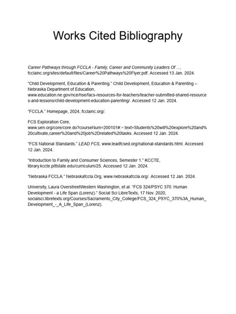 Works Cited Bibliography Pdf