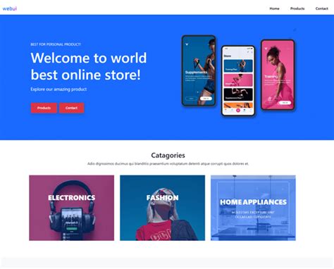 Free React Website Template