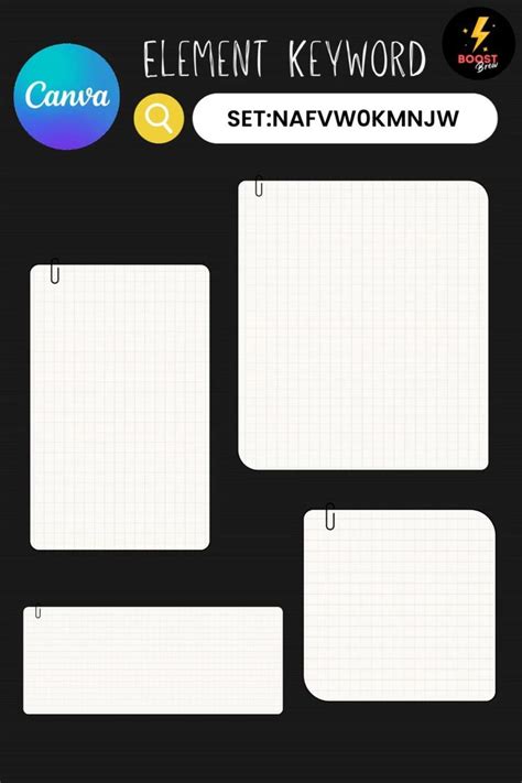 Canva Element Keyword Set