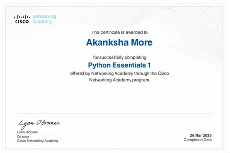 Python Cisconetworkingacademy Certification Learningjourney Ms