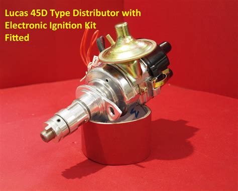 Powerspark Lucas 45d4 Type Distributor With Electronic Ignition Kit And Vacuum Advance Unit D4