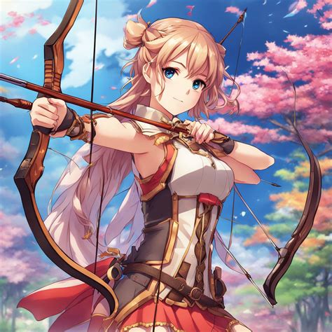 Pretty Anime Archer Girl By 22larrrrrrrkina On Deviantart