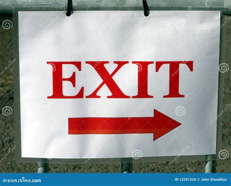 Exit Stage Right Stock Photo Image Of Exit Laminated 12291226