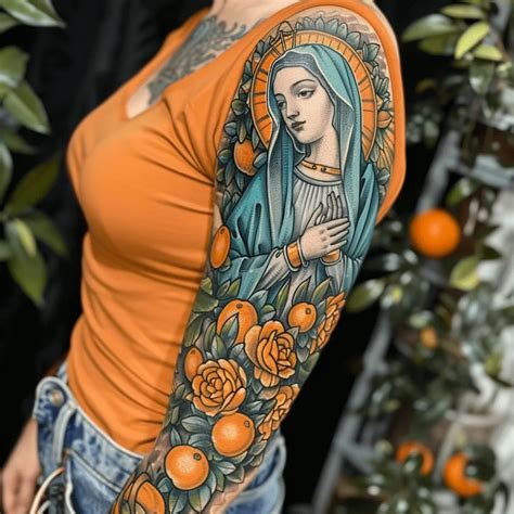 Meaning Of Virgin Mary Tattoo 90 Virgin Mary Tattoo Designs Flashyourtat