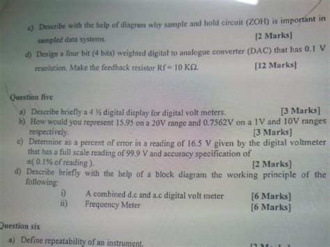 Solved C Describe With The Help Of Diagram Why Sample And Chegg Com