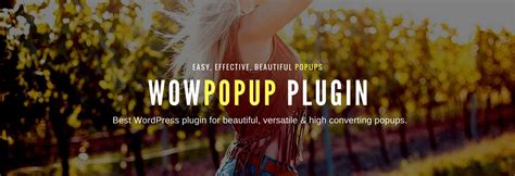 Wowpopup Wordpress Popup Plugin By Wowthemesnet Codester
