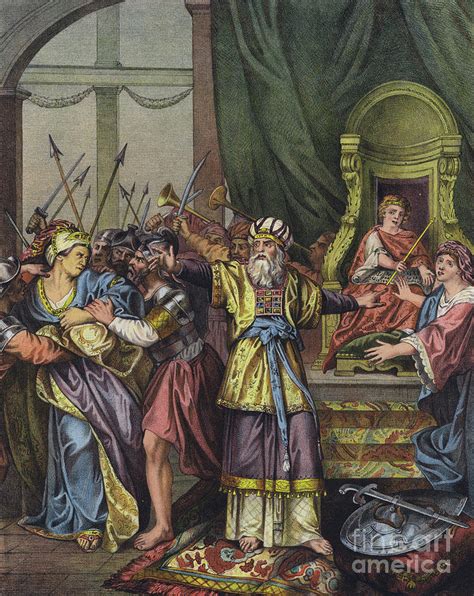 Queen Athaliah Of Judah Chased From The Temple And Replaced As Ruler By