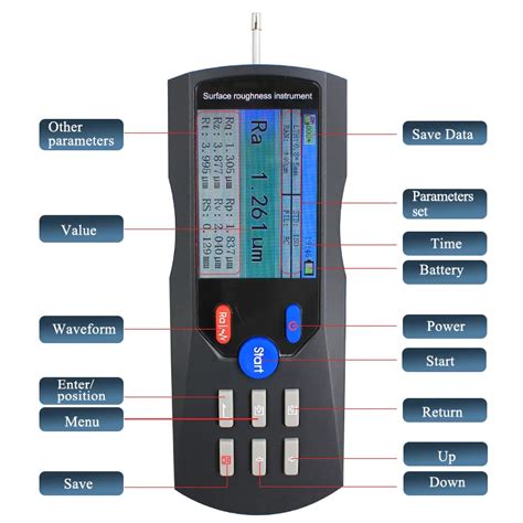 Digital Professional Surface Roughness Instrument Roughness Tester Sr220 Buy Digital