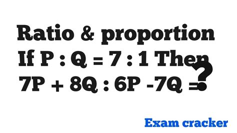 How To Solve Ratio And Proportion Formula Ratio And Proportion