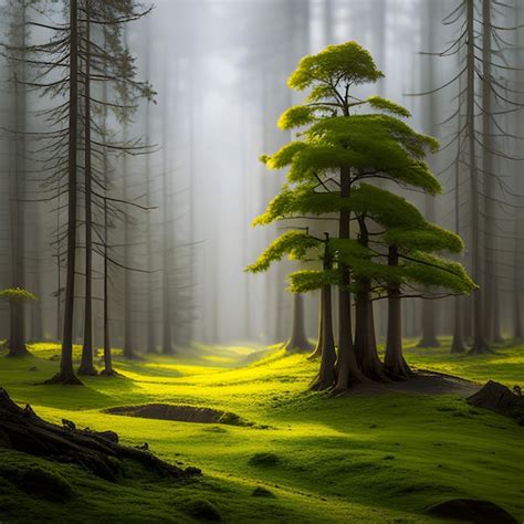 Bosque Paisaje Hermoso Paisaje Foto Premium