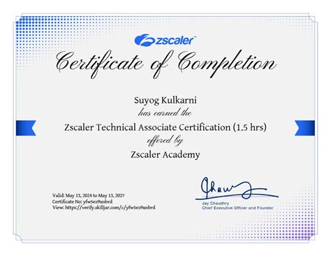 Suyog Kulkarni On Linkedin Zscaler Cybersecurity Certification Cloudsecurity