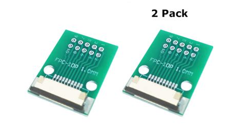 Fpc 10 Pin 1mm Connector To Dip 2 Pack Micro Robotics