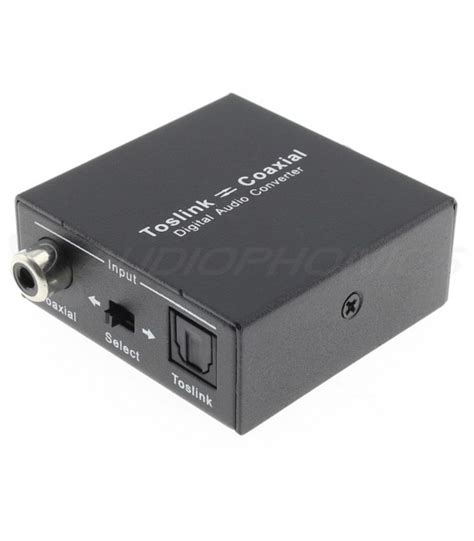Toslink Coaxial To Toslink Coaxial Optical SPDIF Converter Adapter Audiophonics