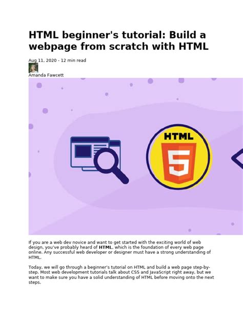 Html Beginner Pdf Html Element Html Html Beginner Pdf Html Element Html