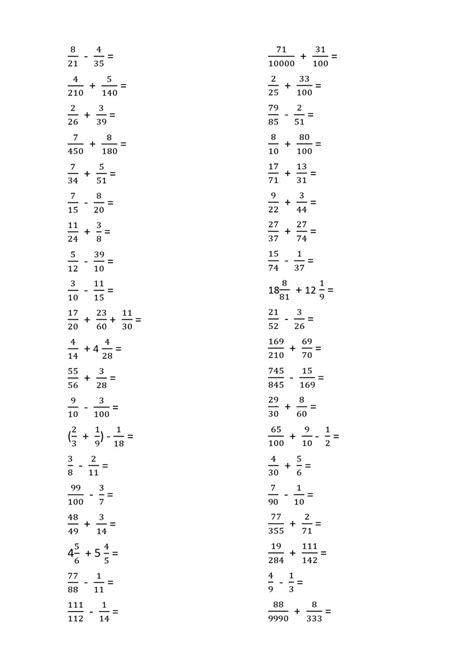 Сложение и вычитание дробей с разными знаменателями правило и примеры Школьные годы с