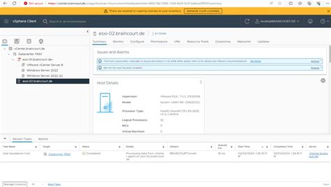 Adding And Configuring A New Esxi Host In Vsphere Vcenter Server