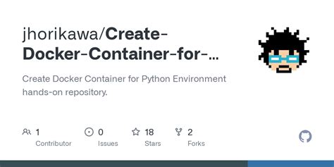 Github Jhorikawacreate Docker Container For Python Environment Handson Create Docker