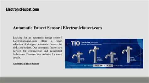 PPT Automatic Faucet Sensor Electronicfaucet Com PowerPoint Presentation ID 12022401