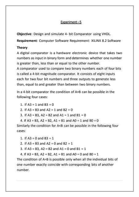 Vhdl Exp 5 Pdf