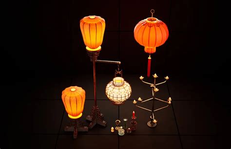 中国古代灯具 Ancient Chinese Lamps Props CG3DA