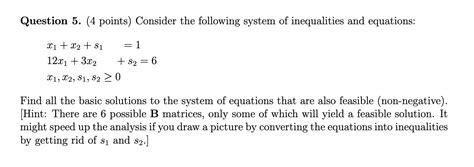 Solved Question Points Consider The Following System Chegg Com