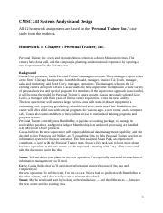 Homework Ch1 Docx CMSC 243 Systems Analysis And Design All 12
