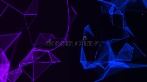 Business Futuristic Backdrop Network Connection Structure Cyberspace With Moving Particles