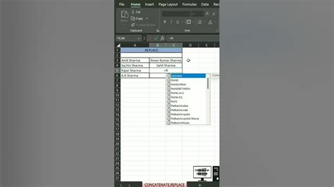 Use Of Replace In Excel Msoffice Microsoftexcel Excel Youtube