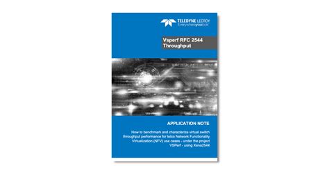 vsperf rfc 2544 throughput application note