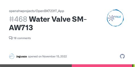 water valve sm aw713 · issue 468 · openshwprojects openbk7231t app