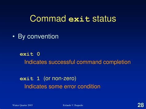 Shell Programming Winter Quarter Rolando V Raqueño ppt download