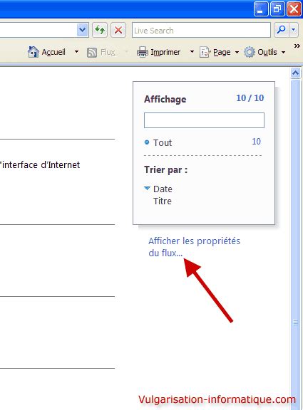 Tutoriel Sur Les Flux Rss Dans Internet Explorer 7