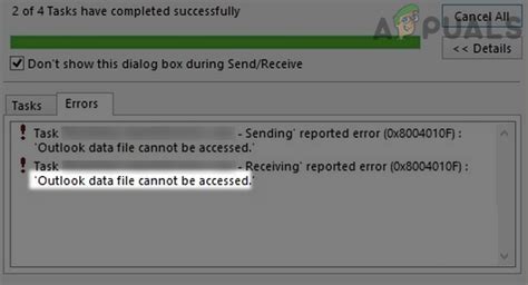 Fix Outlook Error 0x8004010f Cant Send Or Receive Email