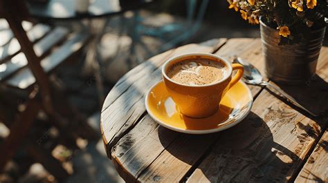 테이블에 커피 한잔 경보 방향 배경 배경 일러스트 및 사진 무료 다운로드 Pngtree