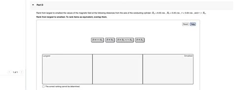 Solved Part Drank From Largest To Smallest The Values Of The