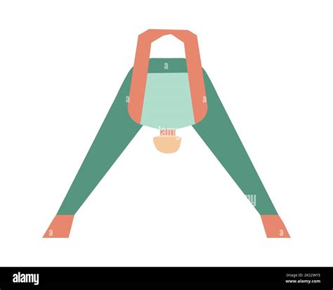 Vector Isolated Illustration With Flat Female Character Sportive