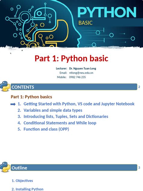 1 getting started with python vscode and jupyter notebook pdf